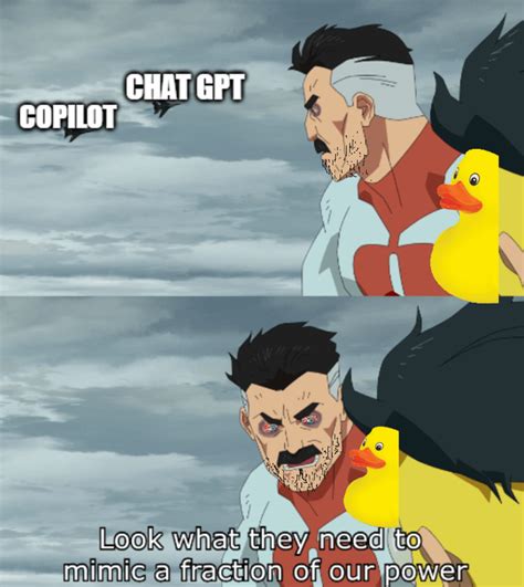 Alpha Chad rubber ducky debugging : r/ProgrammerHumor