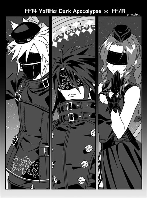 Cloud Strife Aerith Gainsborough And Vincent Valentine Final Fantasy