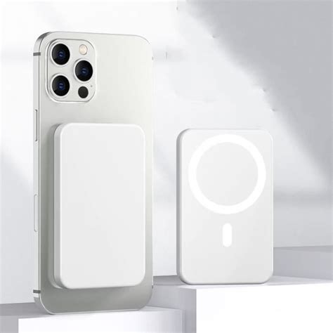Batterie externe magnétique MagSafe sans fil pour IPhone charge rapide par Induction mAh