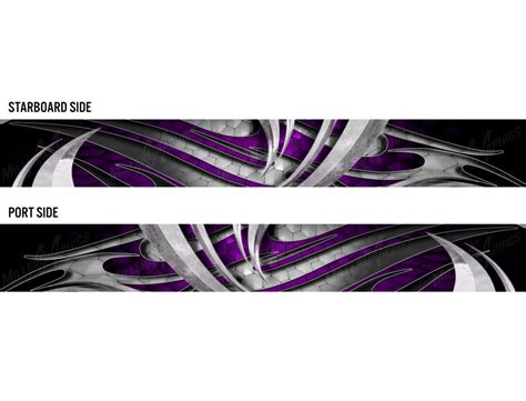 Reptile Purple Abstract Boat Wrap Kit Mid Atlantic Designs