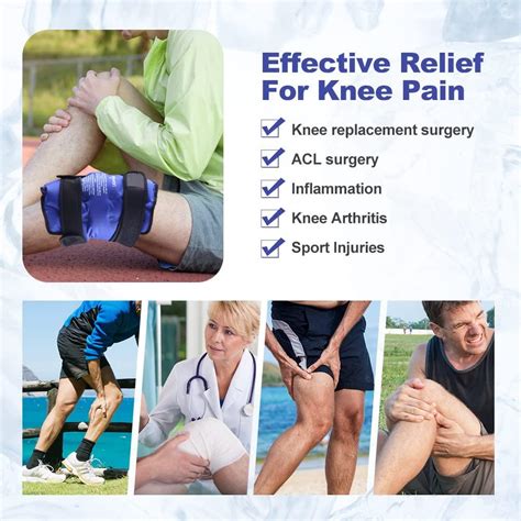 Newgo Reusable Gel Knee Ice Pack For Surgery Recovery Cold