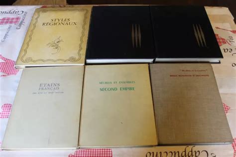 LOT DE 6 livres sur les meubles anciens et étain EUR 25 00 PicClick FR