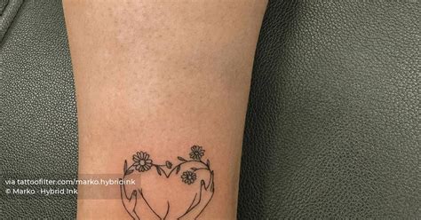 Self Hug Tattoo Located On The Ankle