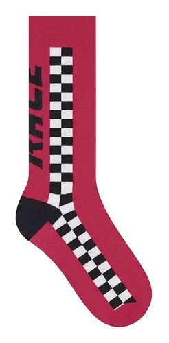 Meia Selene Cano Longo Xadrez Street Masculina Parcelamento Sem Juros