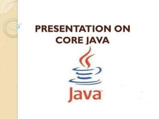 Core java complete ppt(note) | PPT