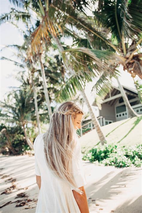 Butts And Braids Barefoot Blonde Hair