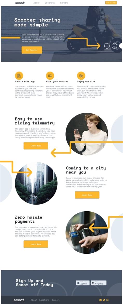 Frontend Mentor Scoot Multipage Website Wbootstrap5 And Scss Coding Challenge Solution