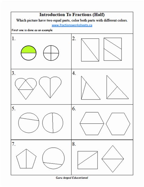 Fractions Worksheets 2nd Grade Luxury 2nd Grade Math Basic Fractions
