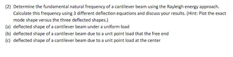 Solved Determine The Fundamental Natural Frequency Of A Chegg