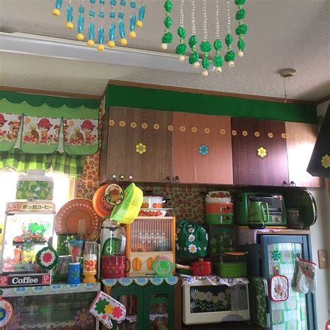Kitchenレトロ昭和レトロ暖簾ごちゃごちゃレトロ花柄などのインテリア実例 2017 06 22 074245