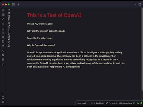 Simon Späti On Linkedin Openai Integration With Obsidian