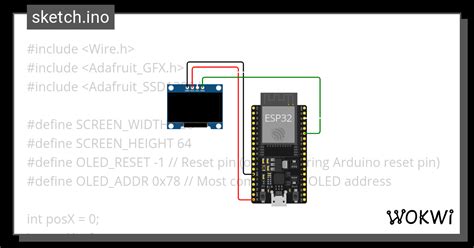 Oled Screen Testing Wokwi Esp32 Stm32 Arduino Simulator