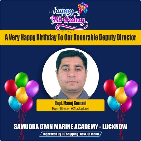 Wishing A Very Happy Birthday To Our Honorable Deputy Director May