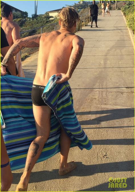 Justin Bieber Wears Just His Calvins At The Beach Photo 3439241