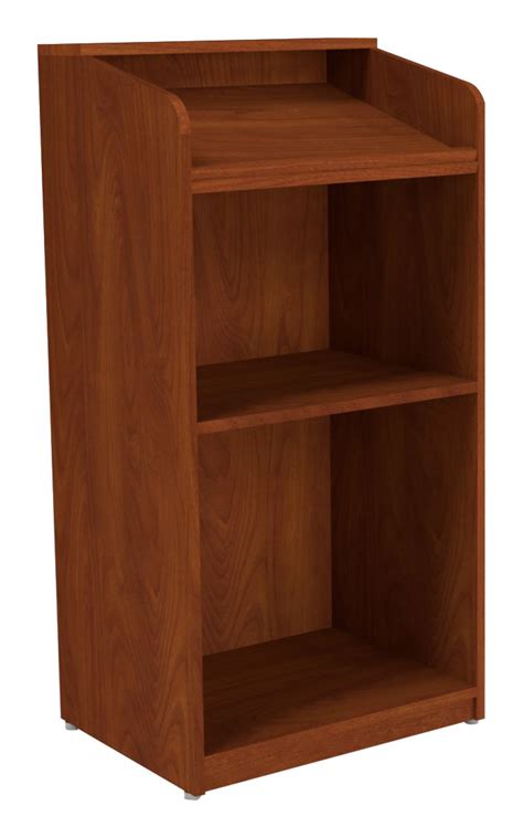 Cognac Mobile Lectern Maverick By Maverick Desk
