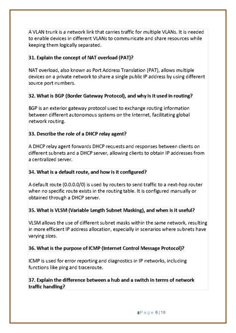 50 Interview Questions With Answers CCNA PDF Connect 4 Techs