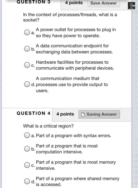 Solved Question 1 4 Pointssave Answer In The Context Of