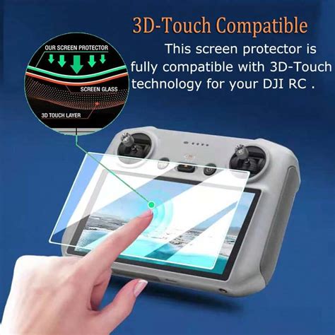 Orbmart Tempered Glass Film For Dji Mini 3 Pro 4 Pro Screen Protector