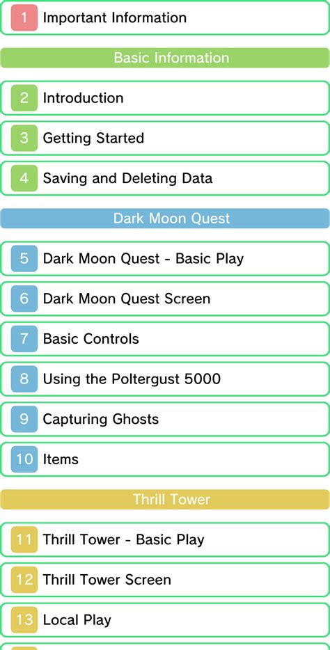Nintendo Luigis Mansion Dark Moon 45496742157 Users Manual Presentation