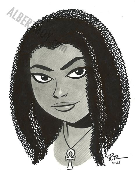 Albert Moy Original Comic Art Head Shots By Bruce Timm