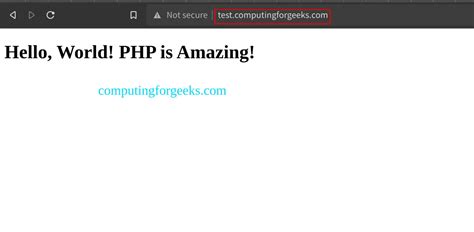 Hosting Php Applications On Linux With Apache Nginx Web Server Computingforgeeks