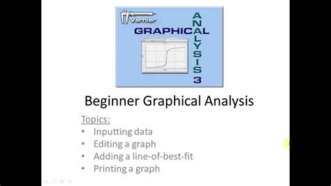 Beginner Graphical Analysis Tutorial Youtube