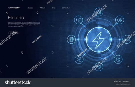 Electric Power Symbol Lightning Bolt Sign Stock Vector Royalty Free