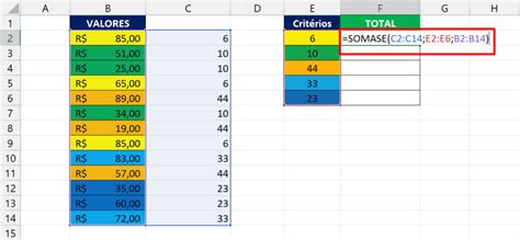 somar por cor da célula no excel [função info cÉl] ninja do excel