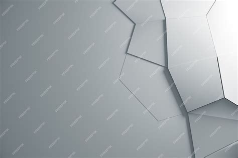 Premium Photo 3d Rendering Of A White Abstract Geometric Pattern