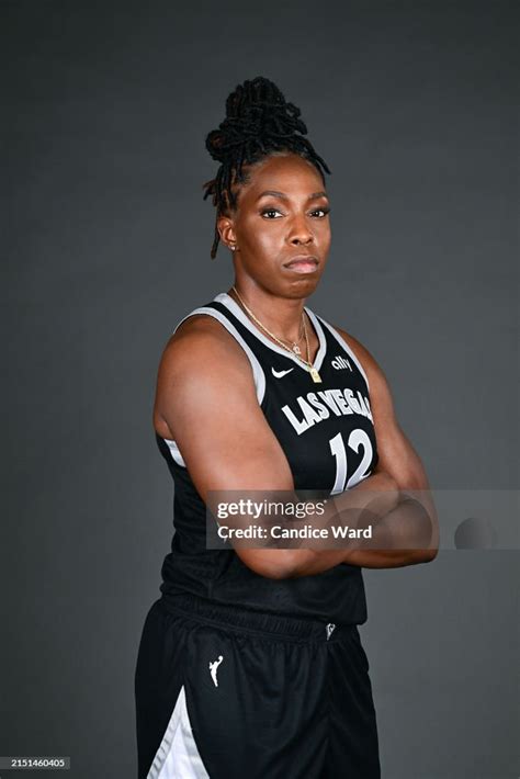 Chelsea Gray Of The Las Vegas Aces Poses For A Portrait During The
