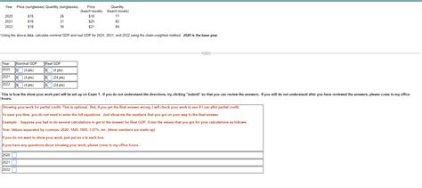 Solved Using The Above Data Calculate Nominal Gdp And Real