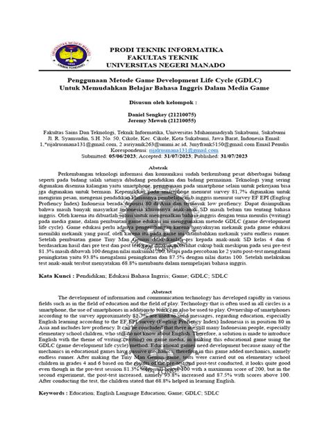 Jurnal Pengembangan Game Pdf