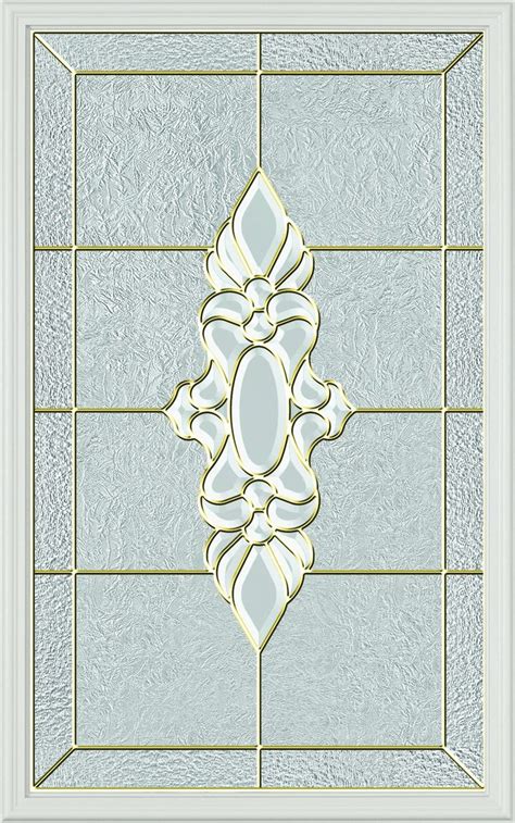 Grosvenor Glass And Frame Kit Half Lite 22 X 36 Glass Size Brass