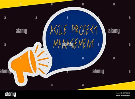 Handwriting Text Agile Project Management Conceptual Photo Management