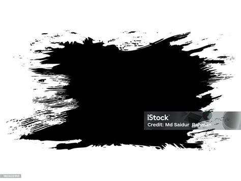 벡터 그런 지 원입니다 흰색 배경에 잉크 라운드 스트로크 브러시 프레임입니다 벡터 일러스트 레이 션입니다 벡터 그런 지 원입니다