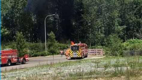 Firefighters Battle Fire At Homeless Camp In Federal Way