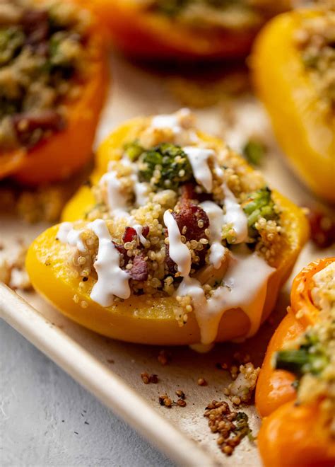 Chicken Bacon Ranch Stuffed Peppers