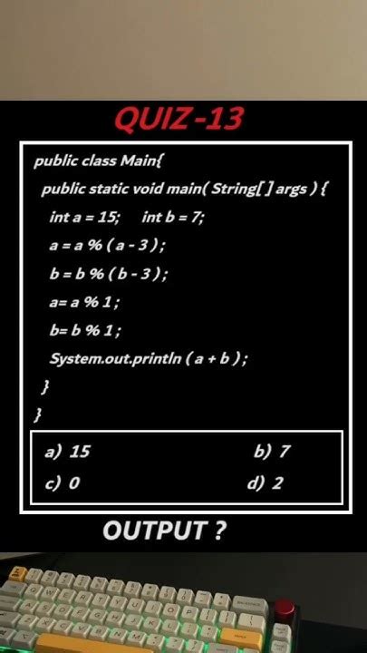 Quiz 13🧠 Output Pseudocode Java Programming Basic Coding Coding