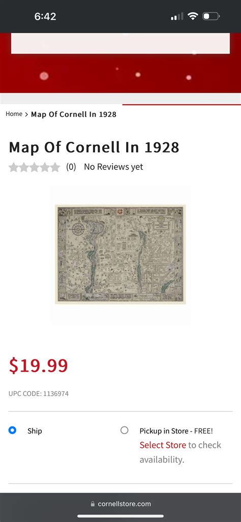 Map Of Cornell In 1932