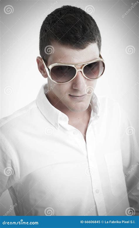 Man With Funny Glasses Stock Image Image Of Trendy Funky 66606845