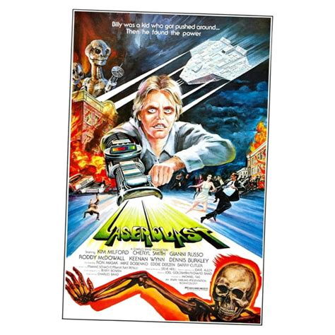 Laserblast Movie Poster Metal Sign 8inx 12in Art Print On Metal 8x12