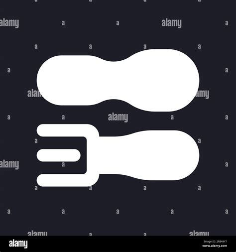 Restaurant Dark Mode Glyph Ui Icon Stock Vector Image And Art Alamy
