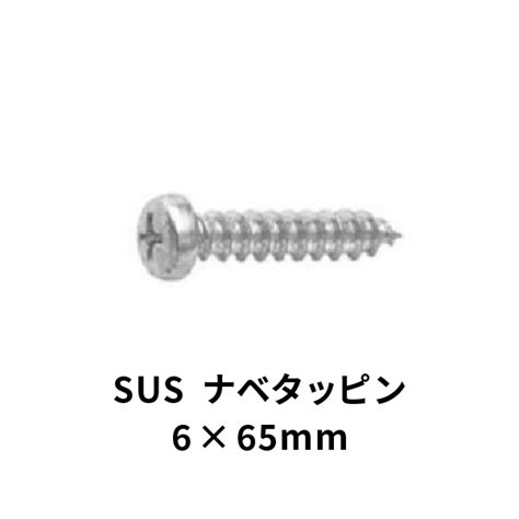 ナベ タッピンねじ A ステンレス 6×65mm 100本 あかばね金物オンライン