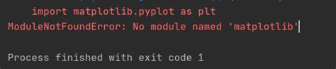Modulenotfounderror No Module Named ‘matplotlib‘ 解决办法 Bugmiaowu2021