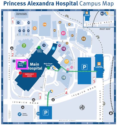 Princess Alexandra Hospital Brisbane Map