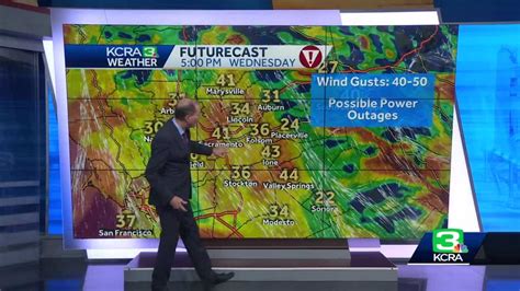 Northern California Forecast Wednesday Widespread Damaging Winds