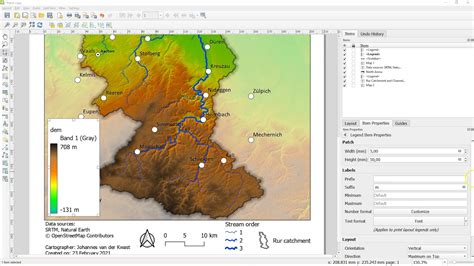 Add Raster Legends To The Print Layout Of Qgis 318 Youtube
