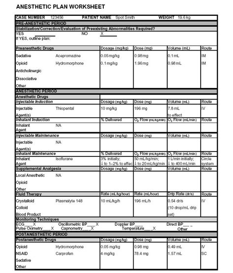 Veterinary Anesthesia Cheat Sheet At Calvin Brown Blog