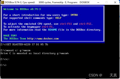 如何使用dosbox软件编写运行汇编语言程序dosbox怎么运行汇编程序 Csdn博客