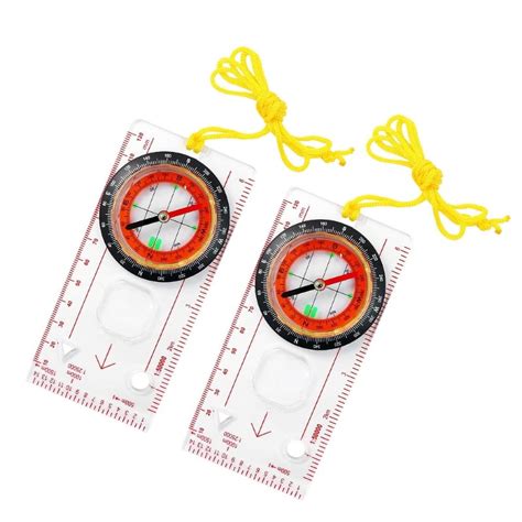 2 Pcs Orienteering Compasses Hiking Backpacking Compasses Accurate